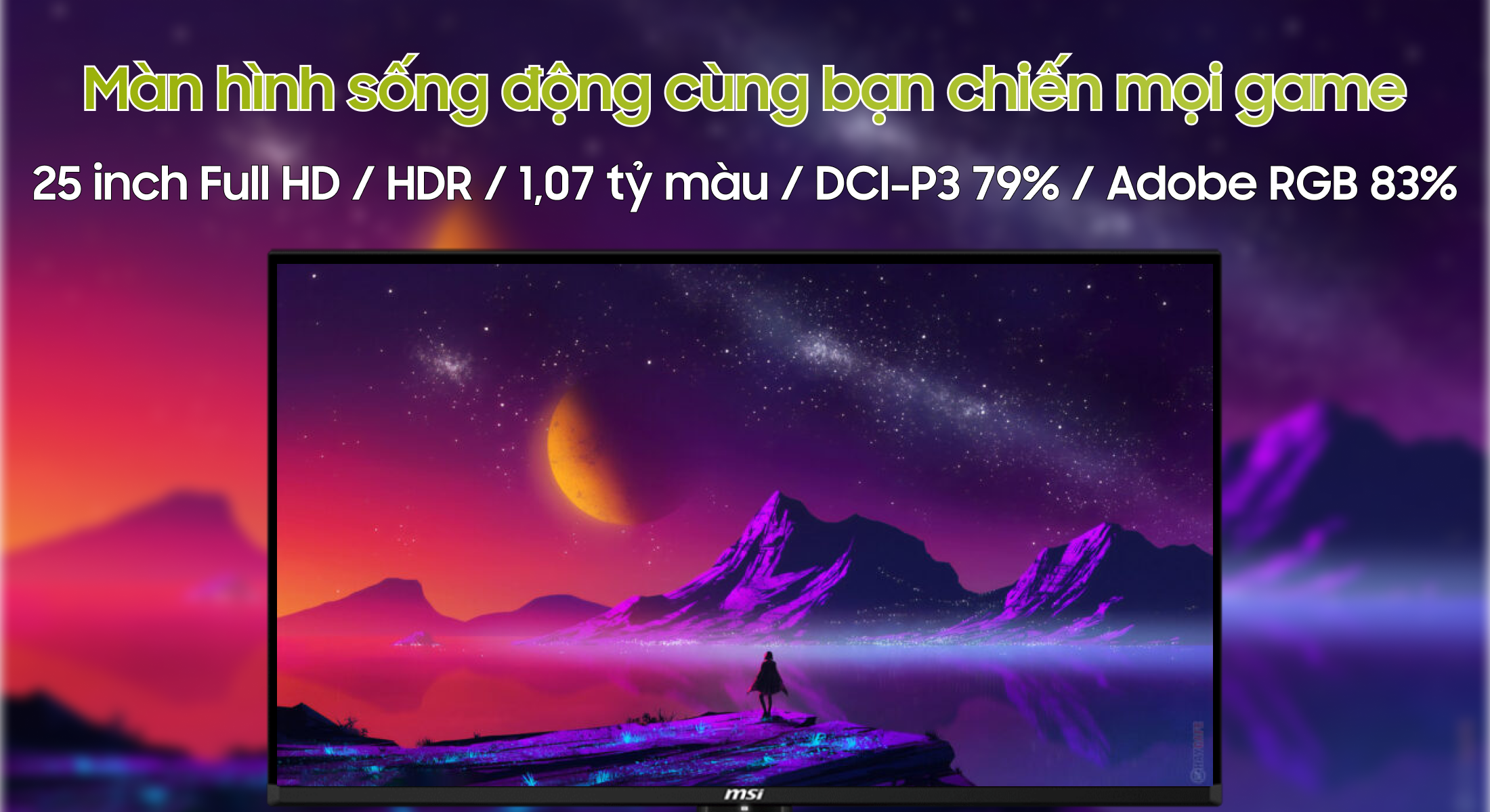 Màn hình Gaming MSI MAG 255F E20 25 inch | Giá rẻ, trả góp 0%