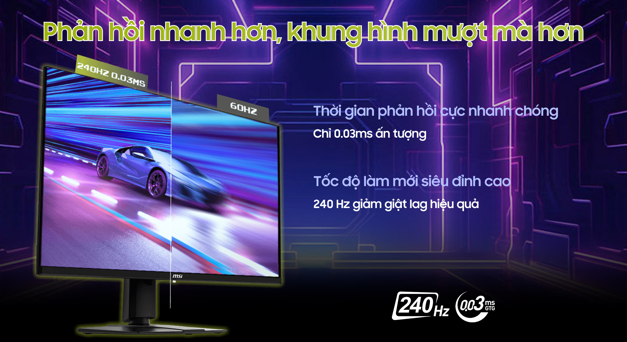 Màn hình Gaming MSI MAG 271QPX QD-OLED E2 27 inch | Giá rẻ, trả góp 0%