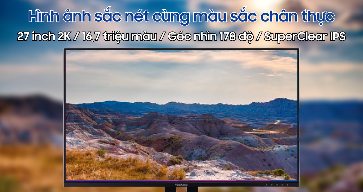Màn hình ViewSonic VX2780-2K-SHDJ-2 27 inch | Giá rẻ, trả góp 0%