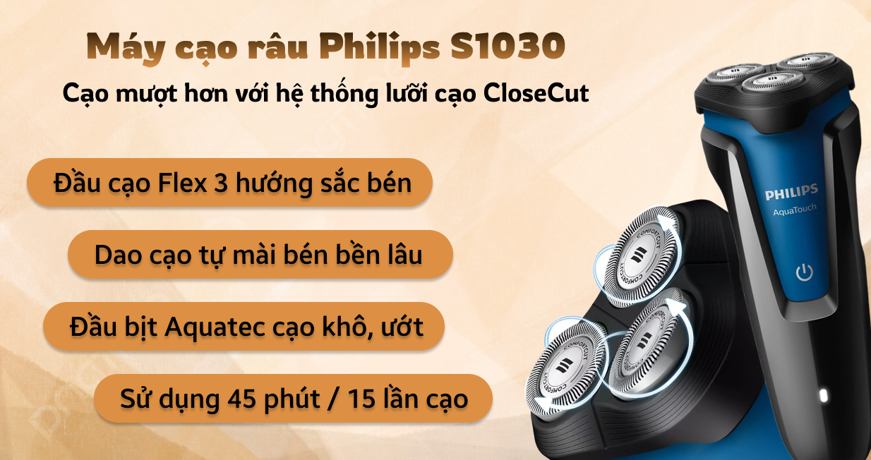 Máy cạo râu Philips S1030 | Giá rẻ