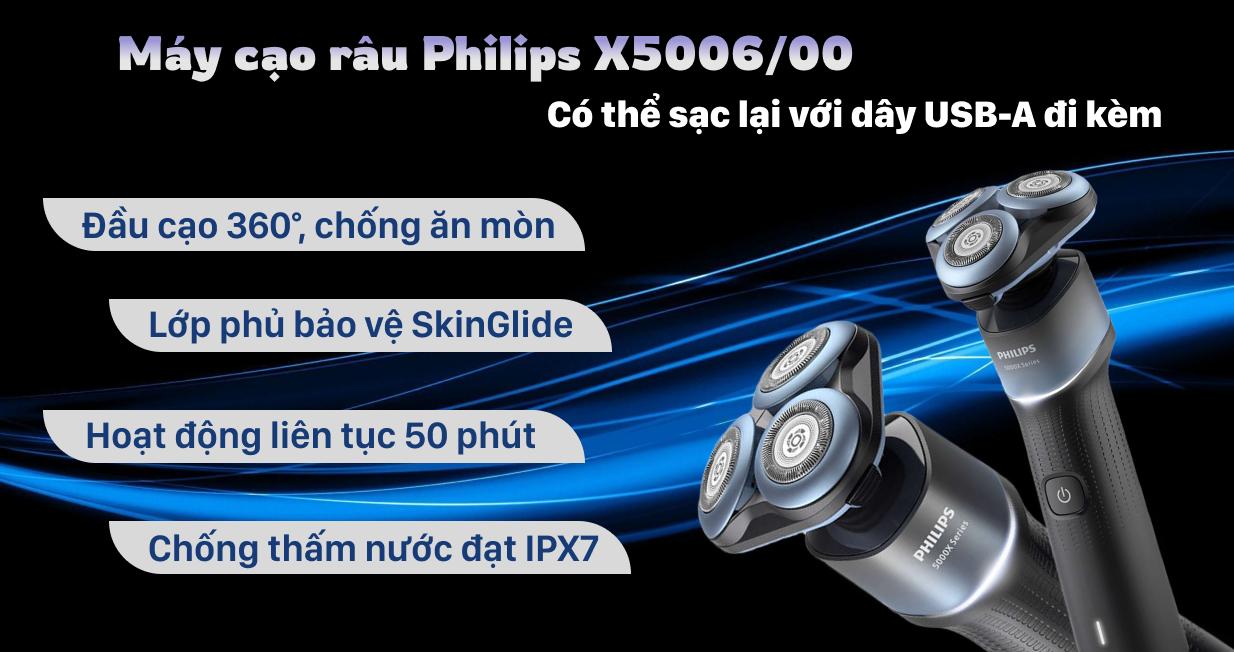 Máy cạo râu Philips X5006/00 | Giá rẻ