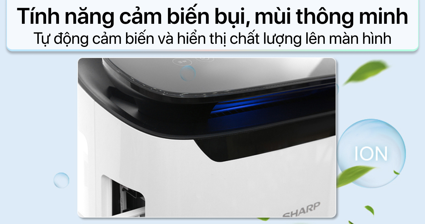 Máy lọc không khí Sharp FP-J60E-W chính hãng giá rẻ, góp 0%