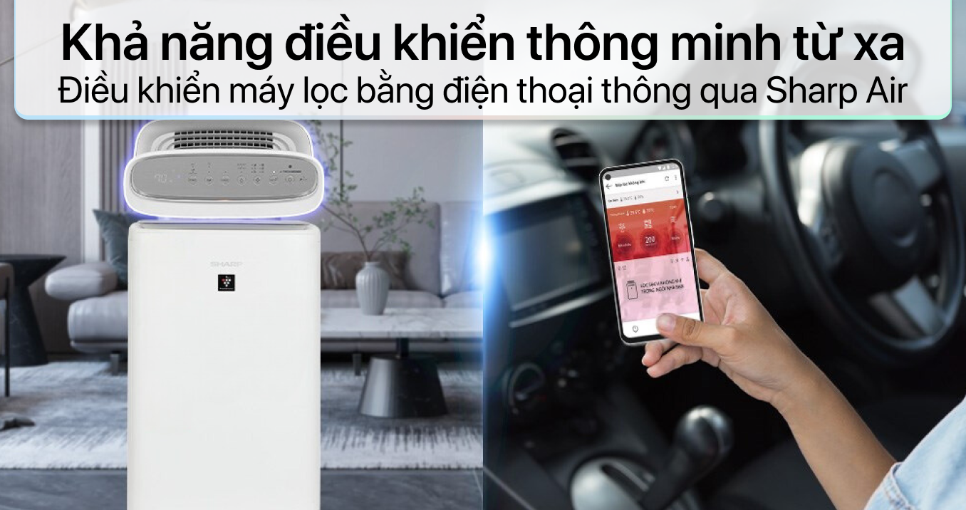 Máy lọc không khí và tạo ẩm Sharp KI-N40V-W | Giá rẻ