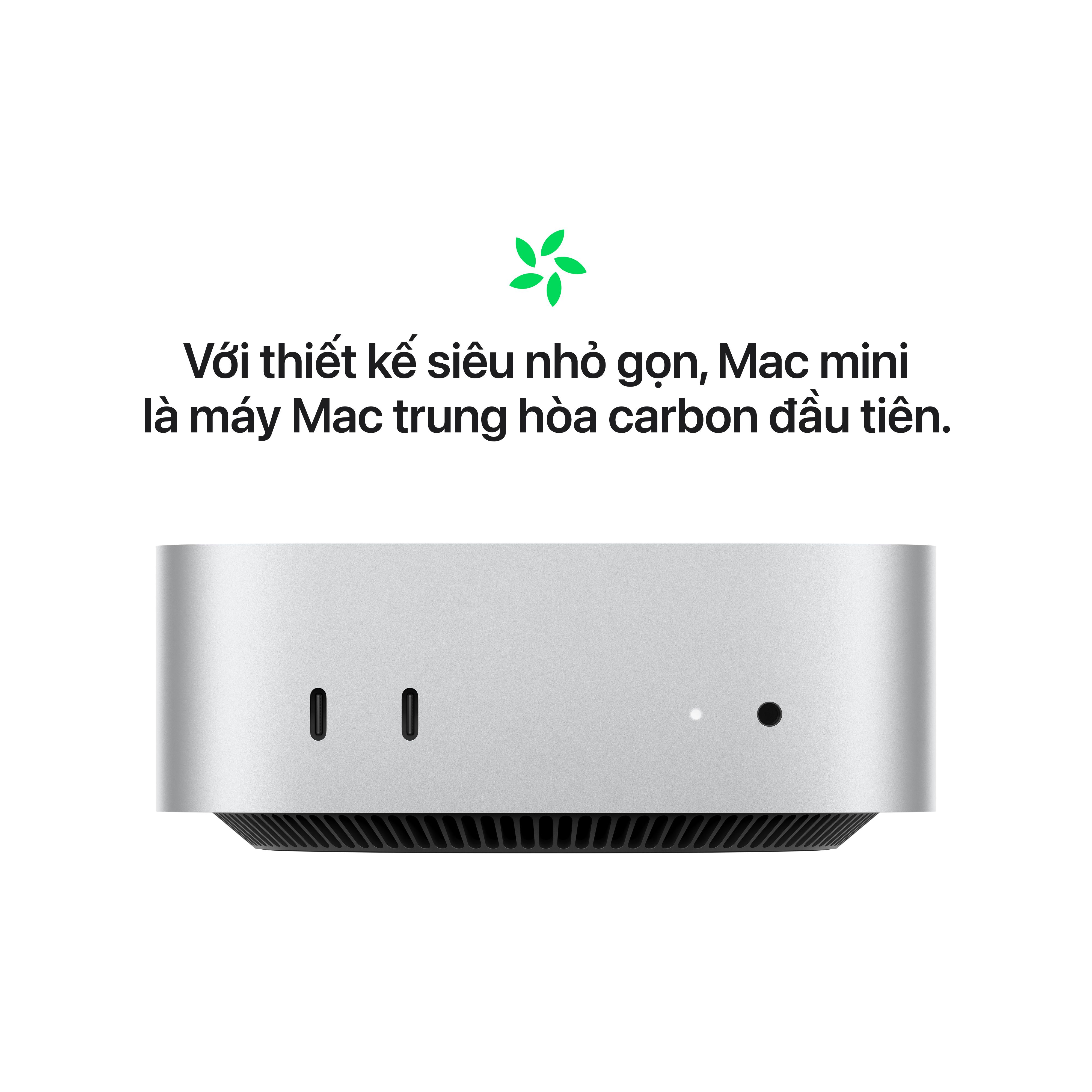 Mac mini M4 2024 10CPU 10GPU 16GB 256GB Ethernet 10 Gigabit | Giá tốt, giao nhanh