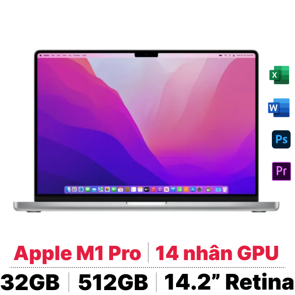 Macbook Pro 14 M1 Pro 8 CPU - 14 GPU 32GB 512GB 2021 - Cũ đẹp | Giá rẻ
