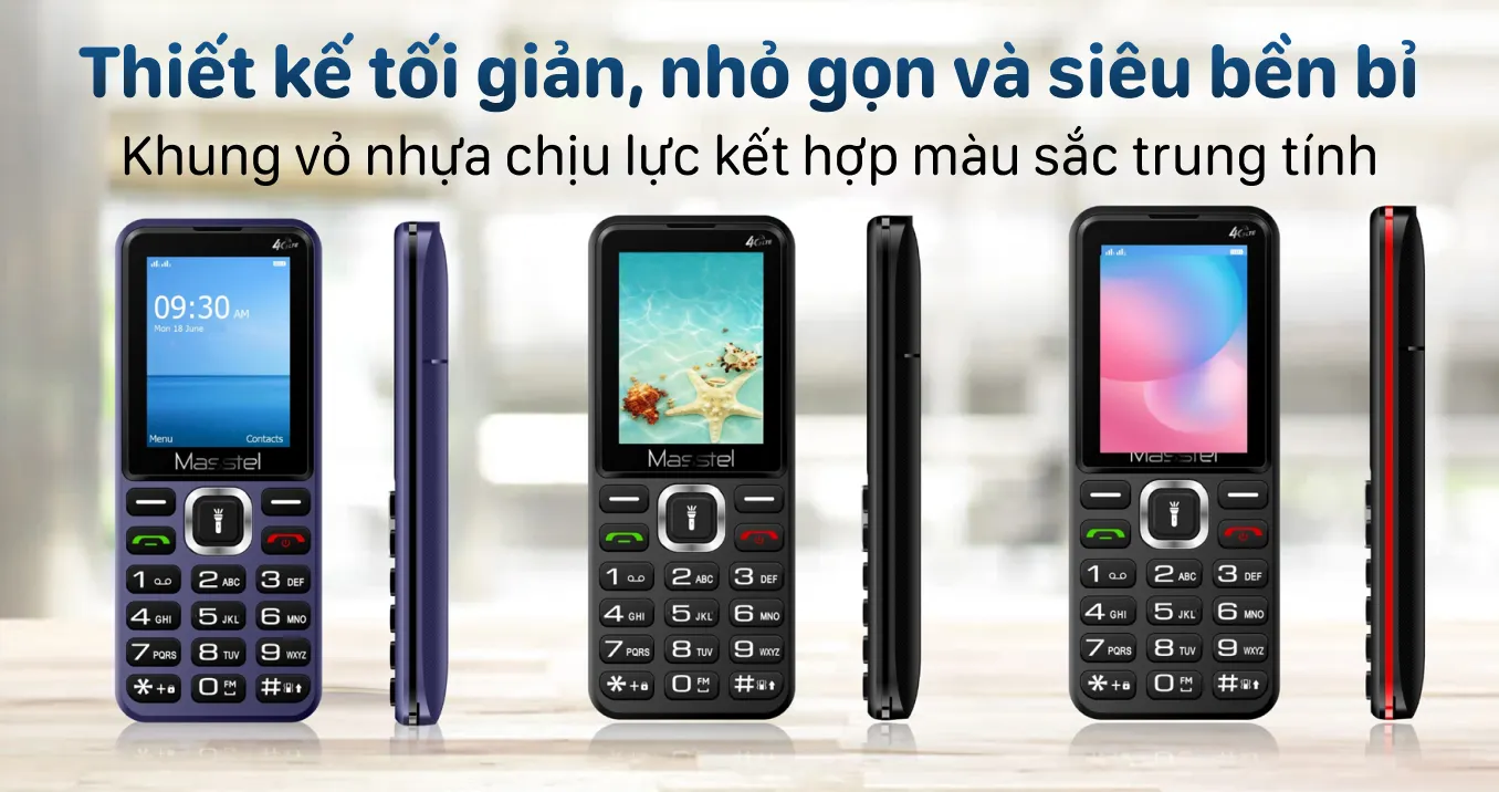 Điện thoại Masstel IZI T2 (4G) giá siêu rẻ, pin trâu