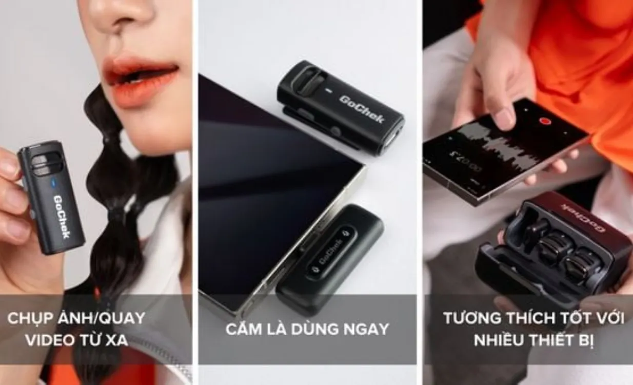 Microphone thu âm không dây Gochek Ultra S23 - S23D1 (Type-C) | Giá rẻ