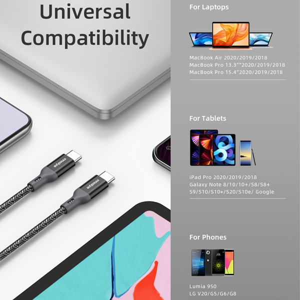 Cáp Innostyle Powerflex USB-C to USB-C 60W 1.5 mét - Cũ | Giá rẻ
