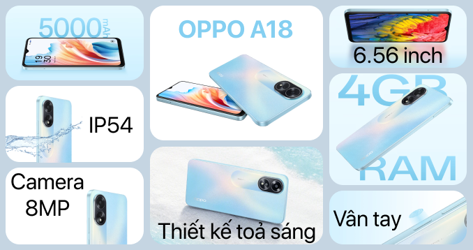 OPPO A18 4GB 128GB - Cũ Xước Cấn | Giá rẻ