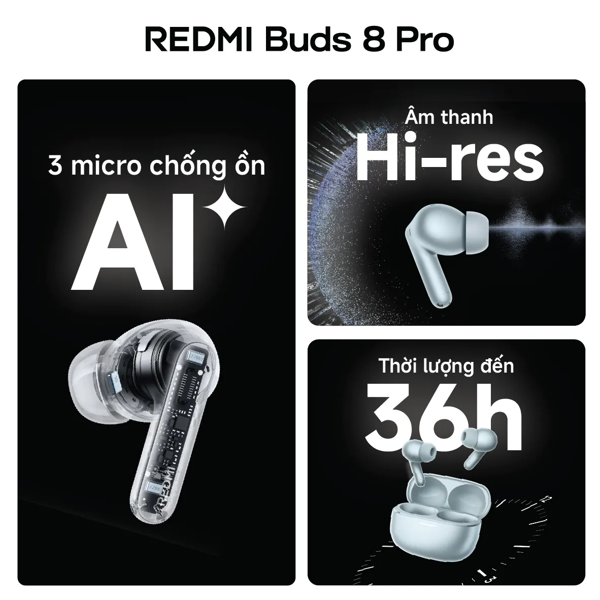 Tai nghe Xiaomi Redmi Buds 8 Pro | Giá rẻ, ưu đãi tốt