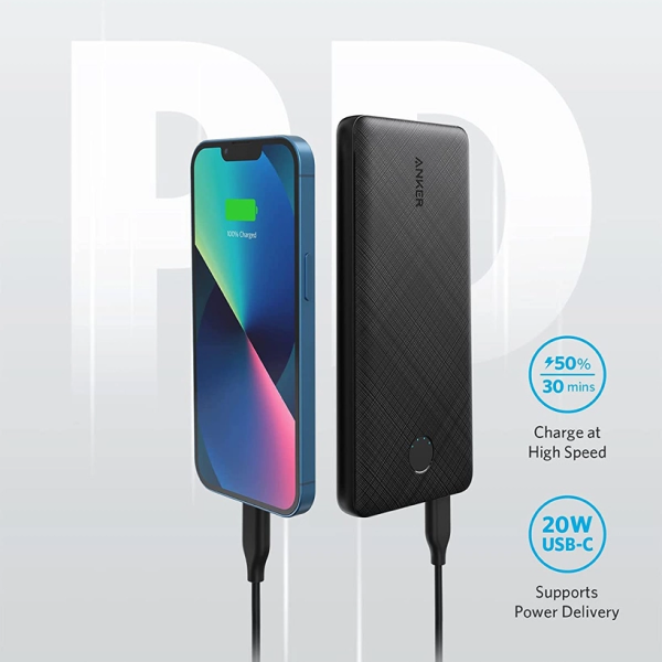 Pin sạc dự phòng Anker 523 Powercore Slim 1A1C 22.5W 10000mAh A1245 ...