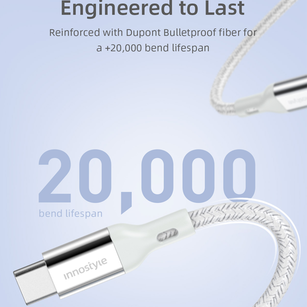 Cáp Innostyle Powerflex USB-C to Lightning MFI 20/30/60W 1.5 mét - Cũ ...