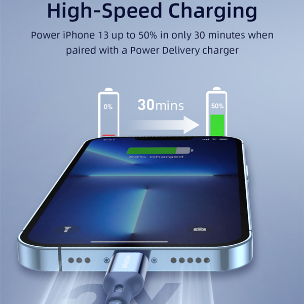 Cáp Innostyle Powerflex USB-C to Lightning MFI 20/30/60W 1.5 mét - Cũ ...