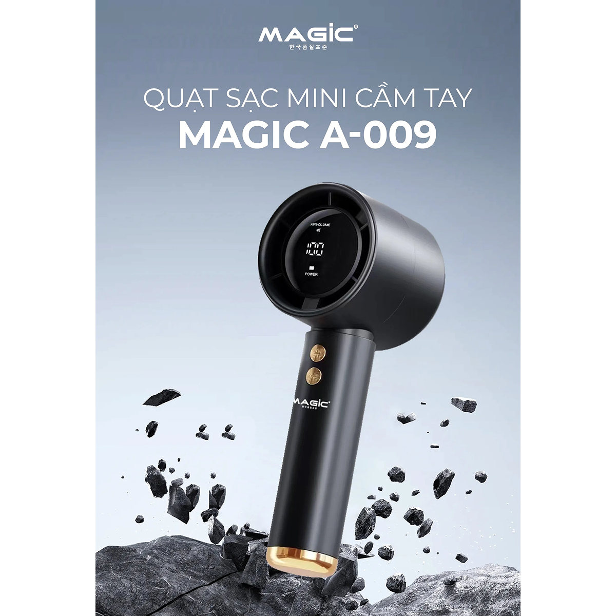 Quạt sạc mini cầm tay Magic A-009 | Giá rẻ