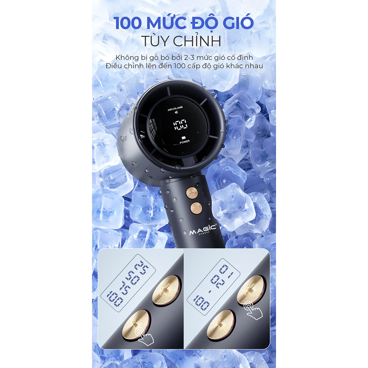 Quạt sạc mini cầm tay Magic A-009 | Giá rẻ