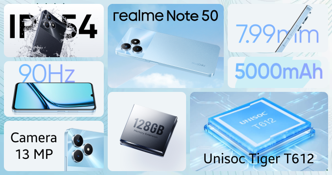 realme Note 50 | Cập nhật giá bán, thông số chính thức