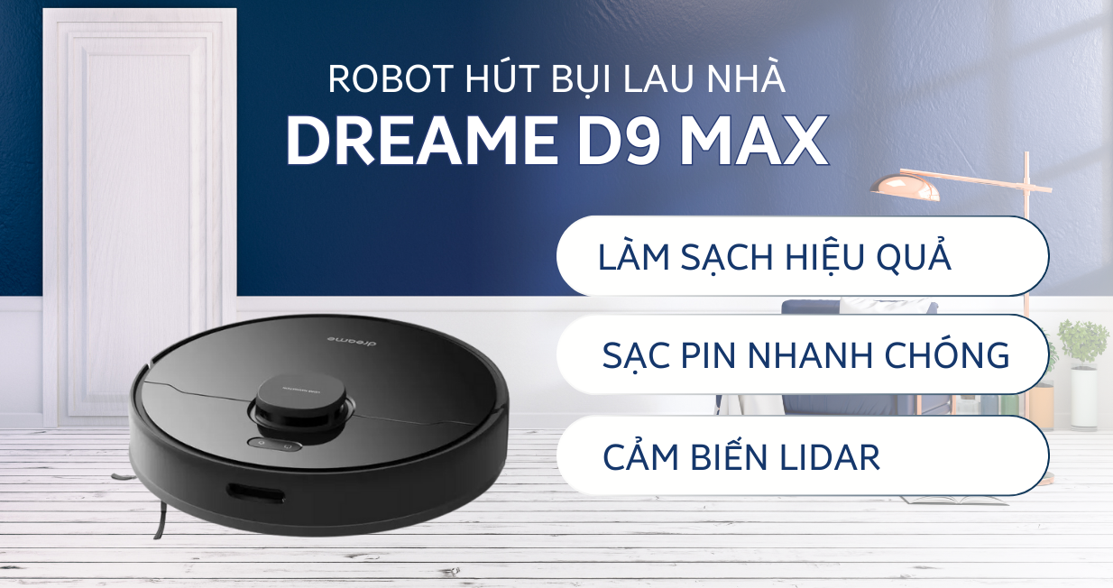 Robot hút bụi lau nhà Dreame D9 Max cũ | Giá rẻ