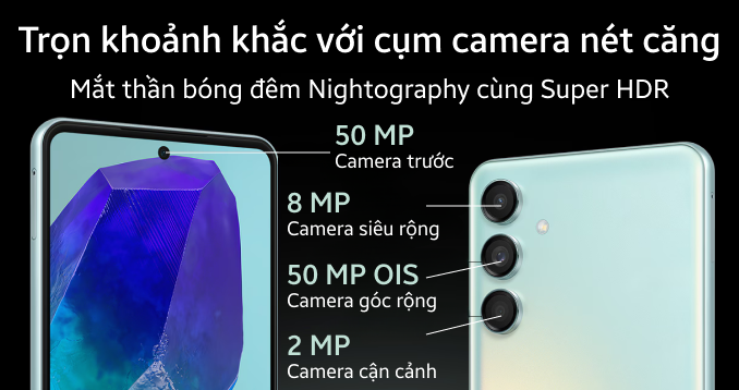 Samsung Galaxy M55 (12GB 256GB) - Cũ Đẹp | Giá rẻ