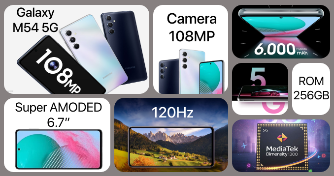 Điện thoại Samsung Galaxy M54 | Giá rẻ, trả góp 0%