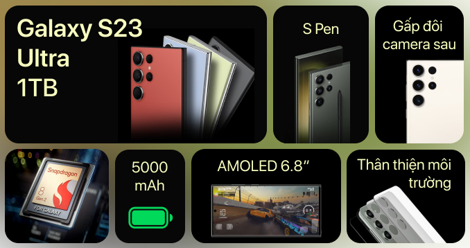 Samsung S23 Ultra 12GB 1TB | Giá rẻ