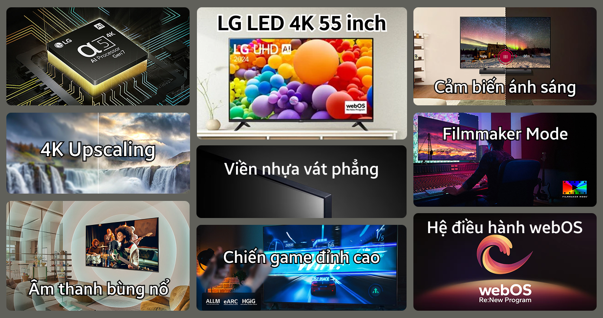 Smart Tivi LG LED 4K 55 inch 2024 (55UT73)| Giá rẻ 09/2025