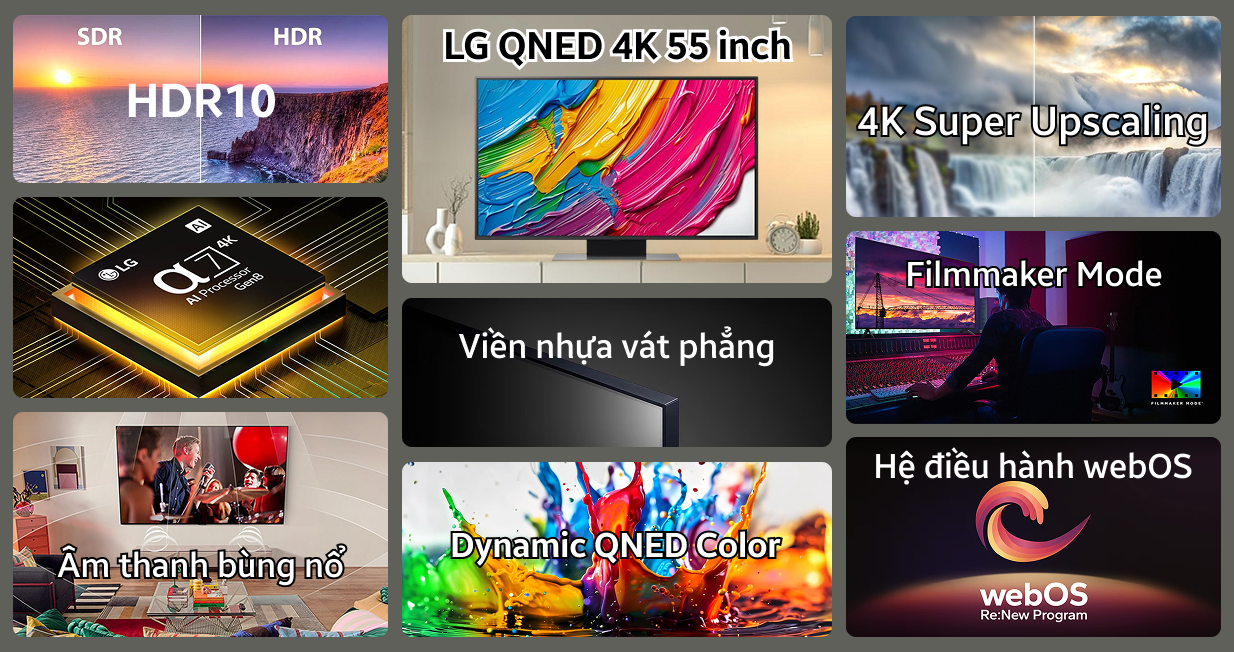 Smart Tivi LG QNED 4K 55 inch 2025 (55QNED81) | Giá tốt, ưu đãi mua cực ...