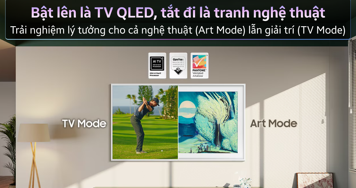 Smart Tivi Samsung khung tranh 4K 75 inch 2025 (75LS03F) | Giá tốt, ưu đãi mua cực khủng