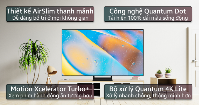 Tivi Samsung 55Q60D 55 inch | Smart TV QLED 4K, Góp 0%