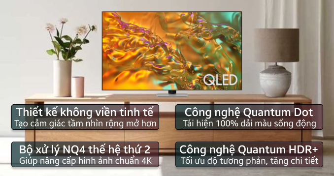 Smart Tivi Samsung QLED 4K 65 inch 2024 (65Q80D) - Cũ | Giá rẻ
