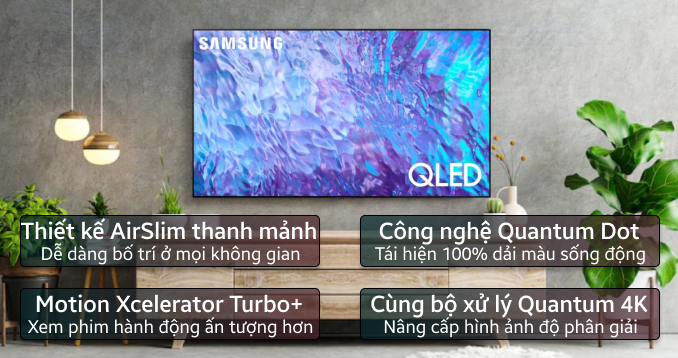 Smart Tivi Samsung QLED 4K 85 inch 2024 (85Q70D) | Giá rẻ, trả góp 0%