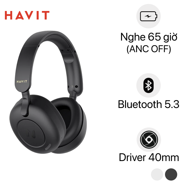 So sánh Tai nghe Bluetooth chụp tai Havit H630BT và Tai nghe Bluetooth chụp tai Havit H655BT