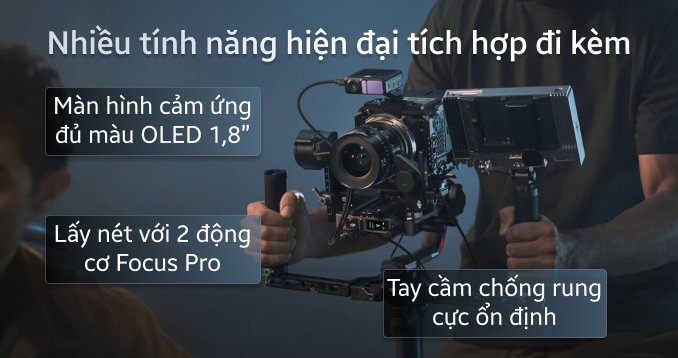 Gimbal DJI RS4 Pro | Chống rung ổn định, chính hãng giá rẻ