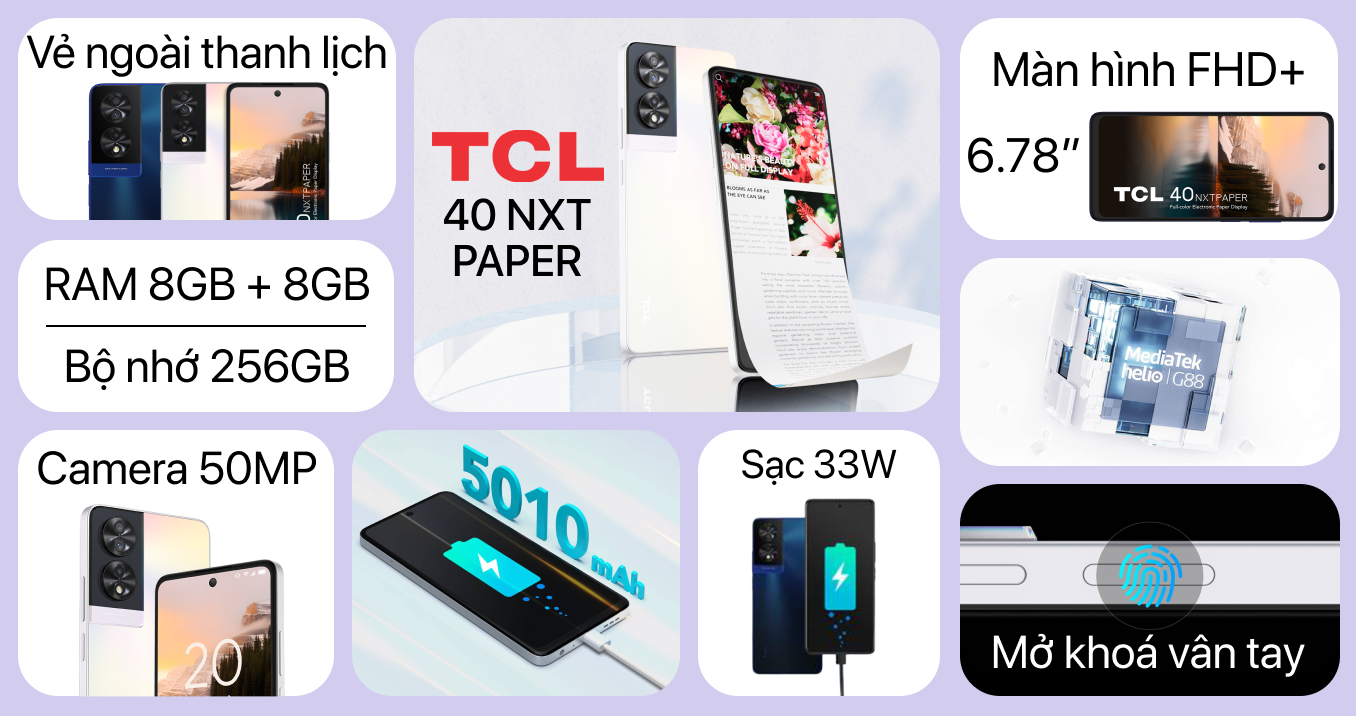 TCL 40 NXTPAPER | Bảo vệ mắt, giá siêu rẻ 11/2025