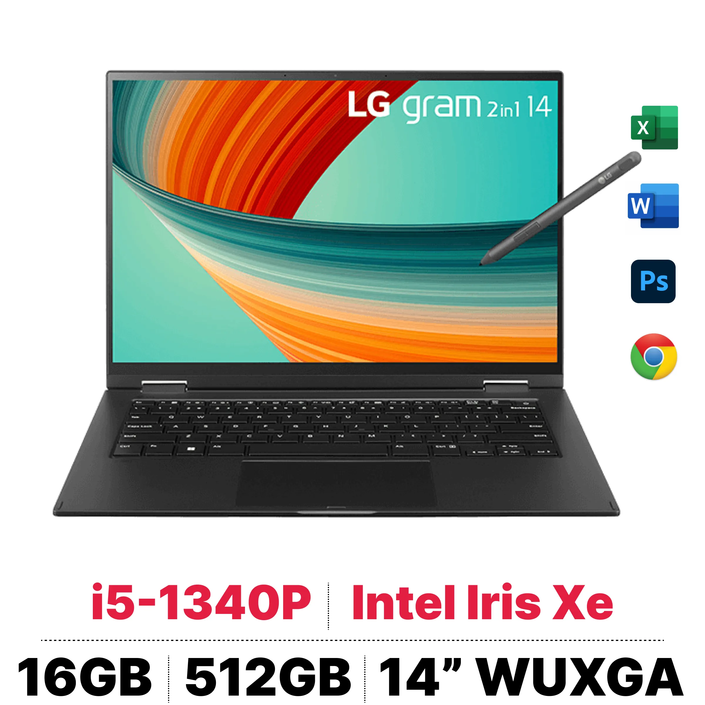 Laptop LG Gram 2023 2IN1 14T90R-G.AH55A5 | Giá rẻ, trả góp 0%