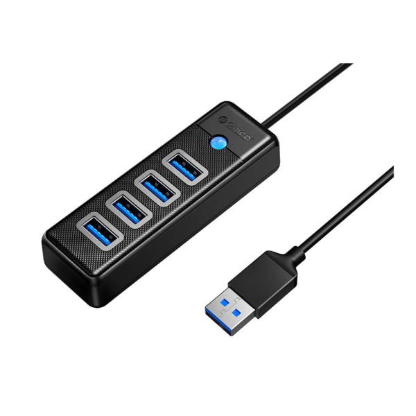 Hub USB 3.0 Orico PAPW4A-U3-015-BK-EP 4 in 1 | Giá rẻ