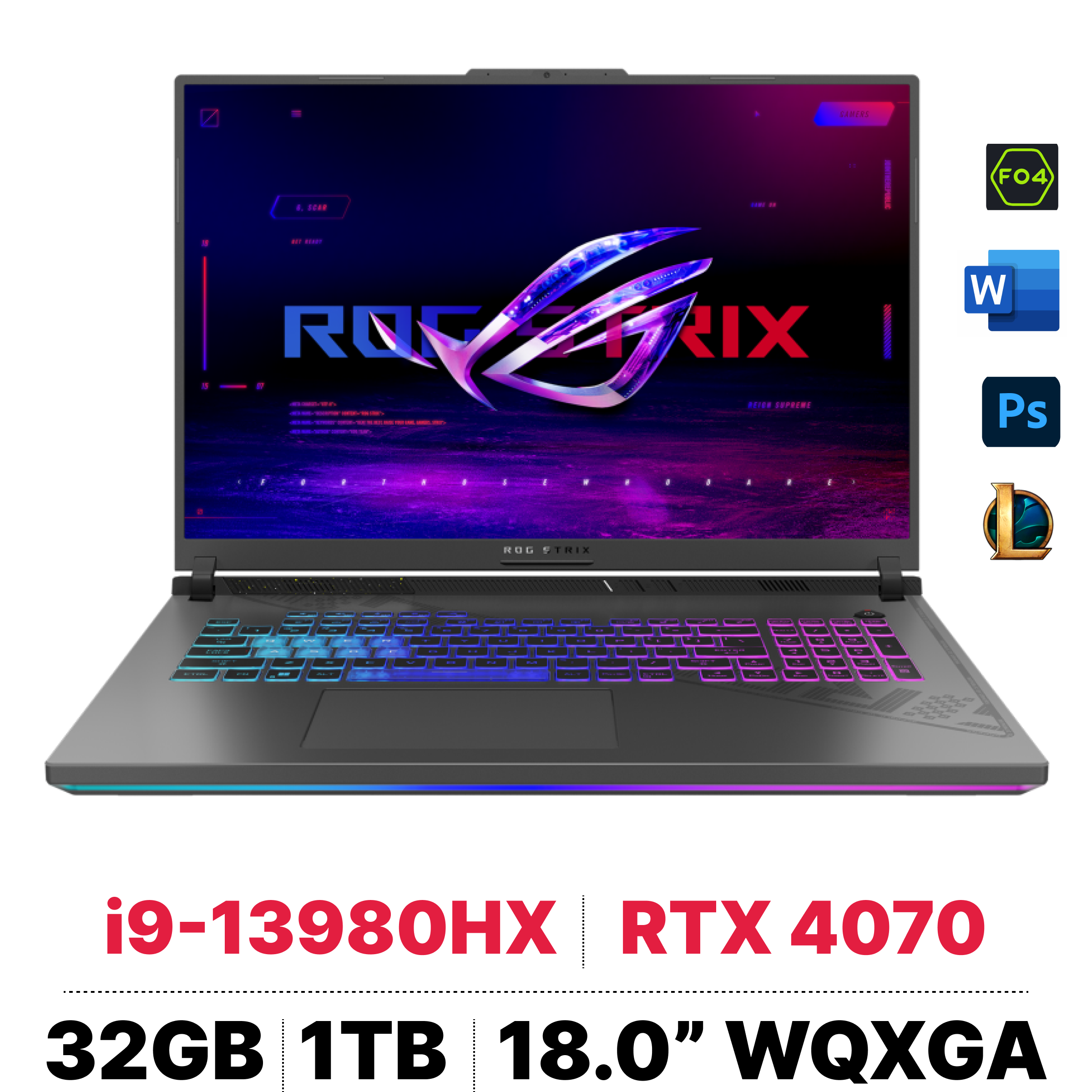 Laptop Asus ROG Strix G18 G814JI-N6063W | Giá rẻ, trả góp 0%