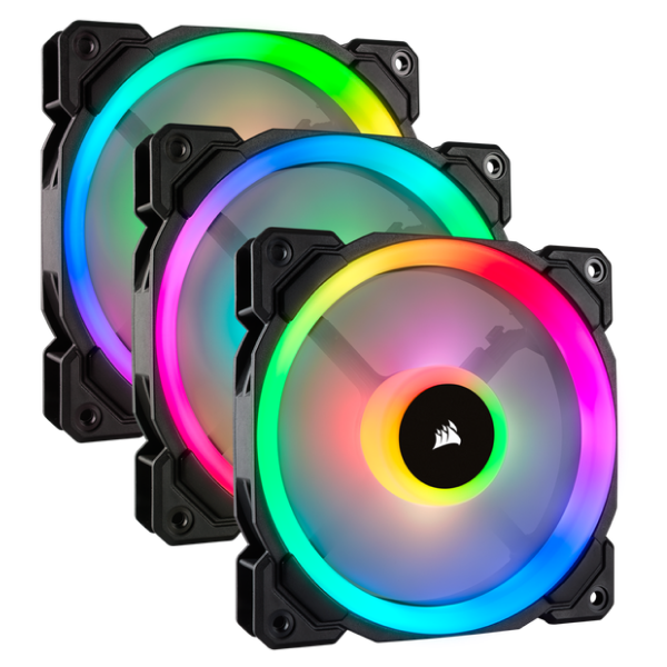 Tản nhiệt bộ 3 Fan 120mm Corsair LL120 RBG | Giá rẻ