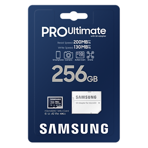 Thẻ nhớ Samsung Pro Ultimate (SD Adapter) 200MBS 256GB | Giá rẻ