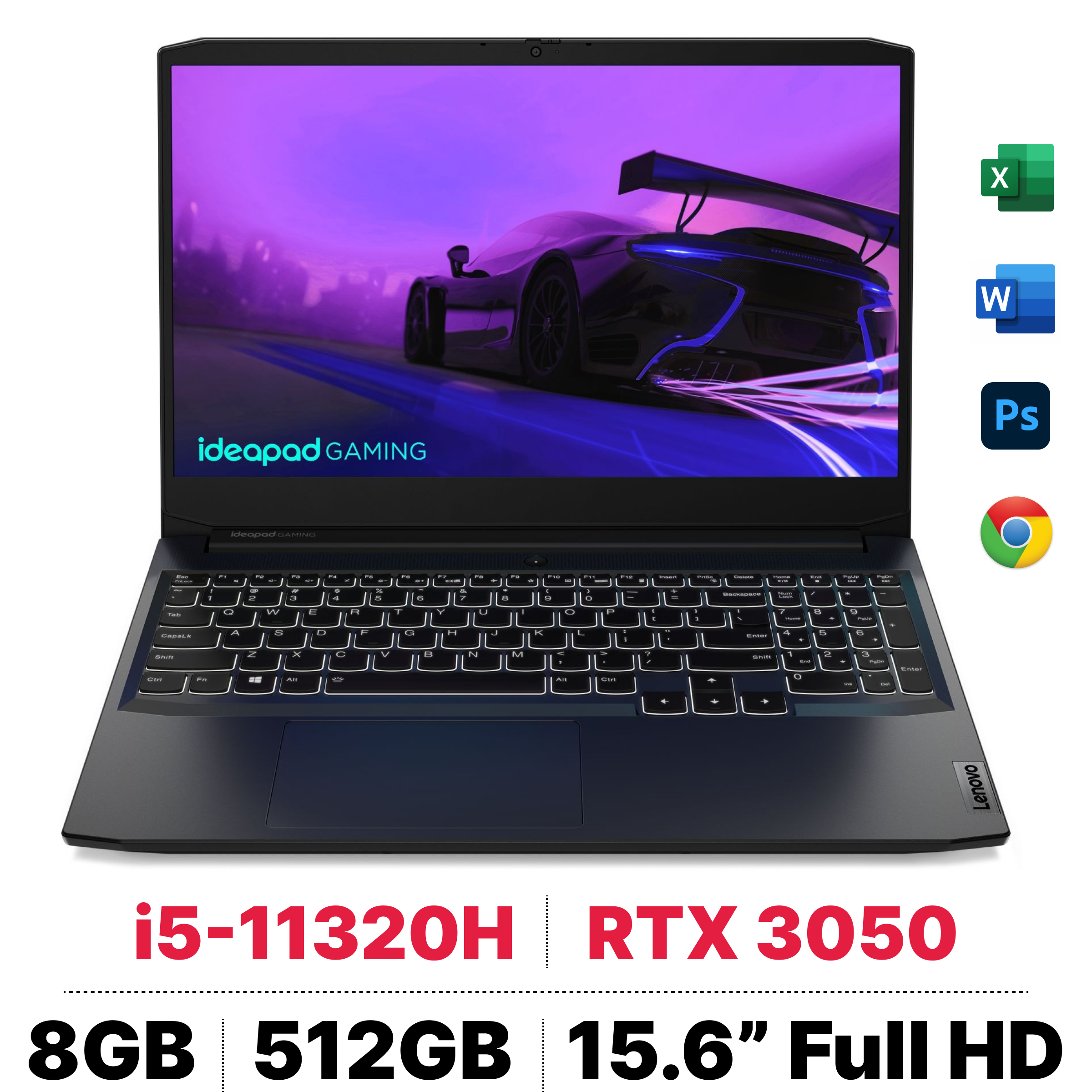 Laptop Lenovo Ideapad Gaming 3 15IHU6 82K101HGVN | Giá rẻ, trả góp 0%