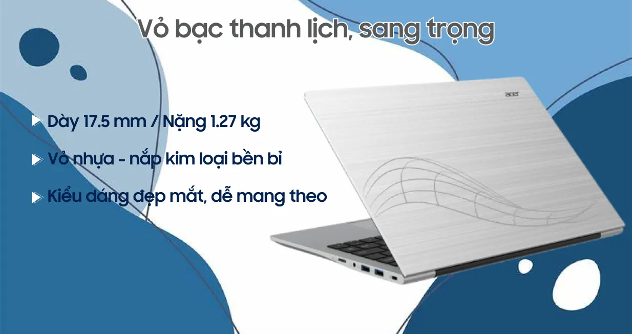 Laptop Acer Swift Lite 14 AI SFL14-51M-78XZ | Giá rẻ, trả góp 0%