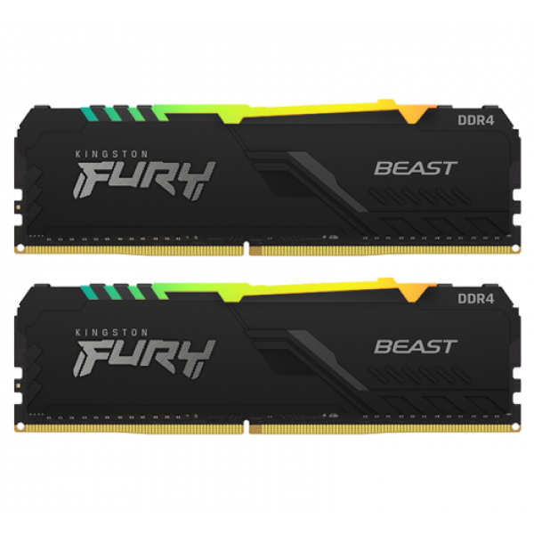 Ram PC Kingston Fury Beast RGB DDR4 3600MHz 32GB (2*16GB) | Giá rẻ