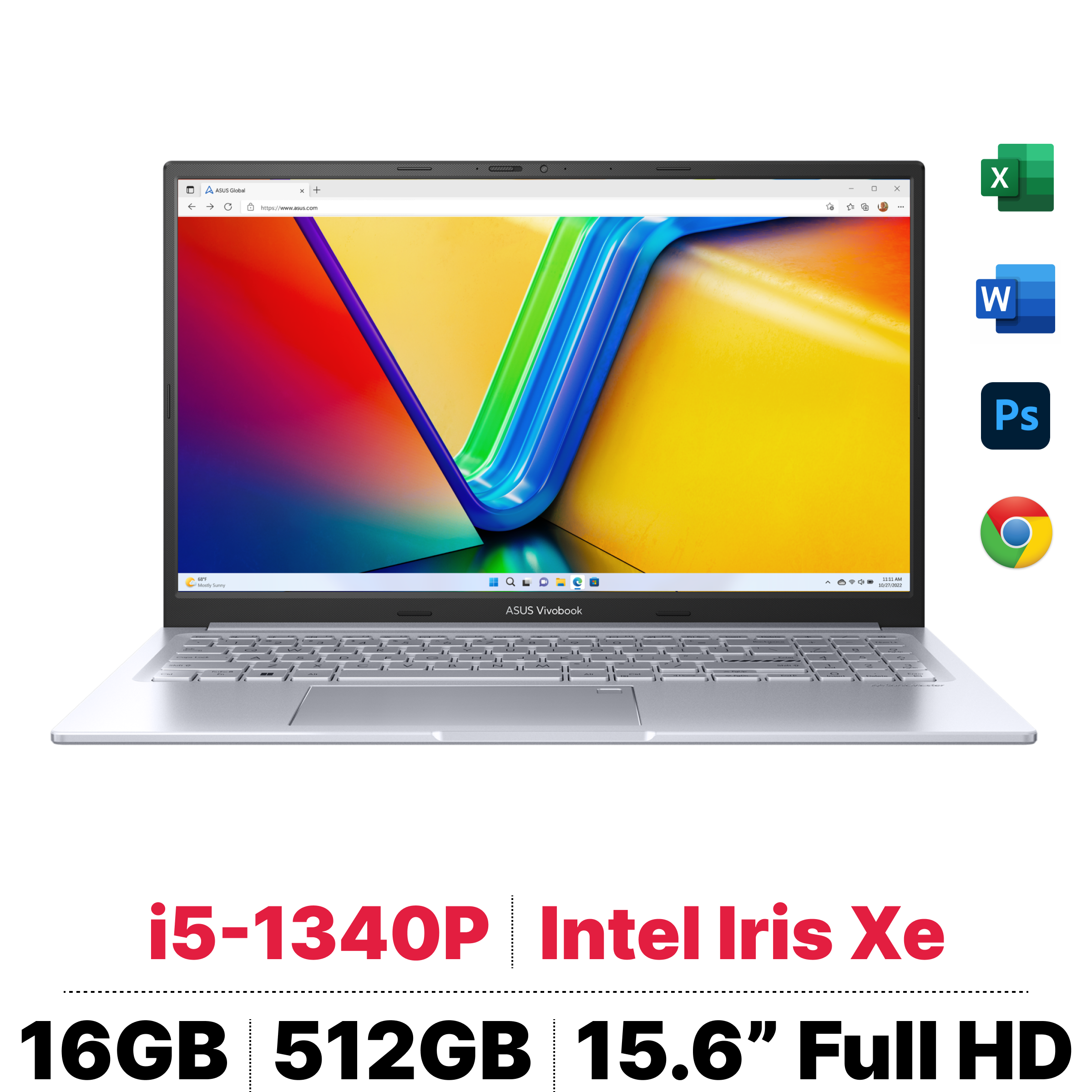 Laptop Asus VivoBook 15X OLED S3504VA-L1226W | Giá rẻ, trả góp 0%