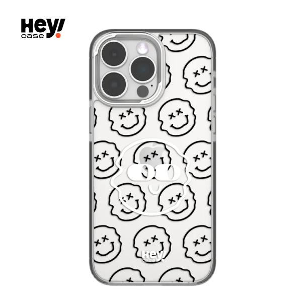 Ốp lưng iPhone 15 Pro Max Heycase Smile 1 Black Image | Giá rẻ