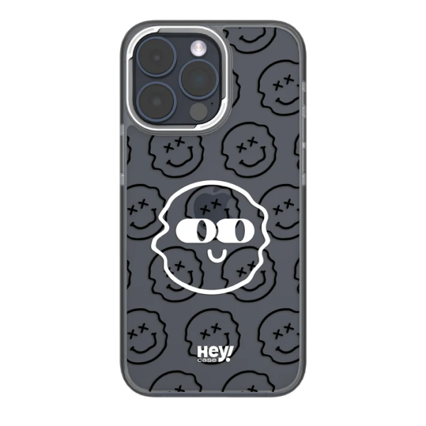 Ốp lưng iPhone 15 Pro Max Heycase Smile 1 Black Image | Giá rẻ