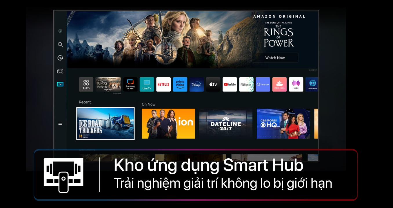 Smart Tivi Samsung QLED 4K 75 inch QA75Q70C | Giá cực tốt