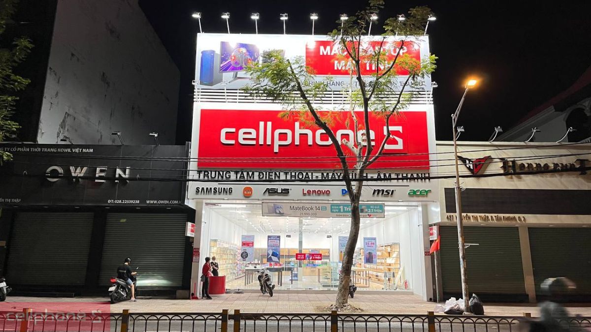 Hệ thống cửa hàng CellphoneS tại Hồ Chí Minh
